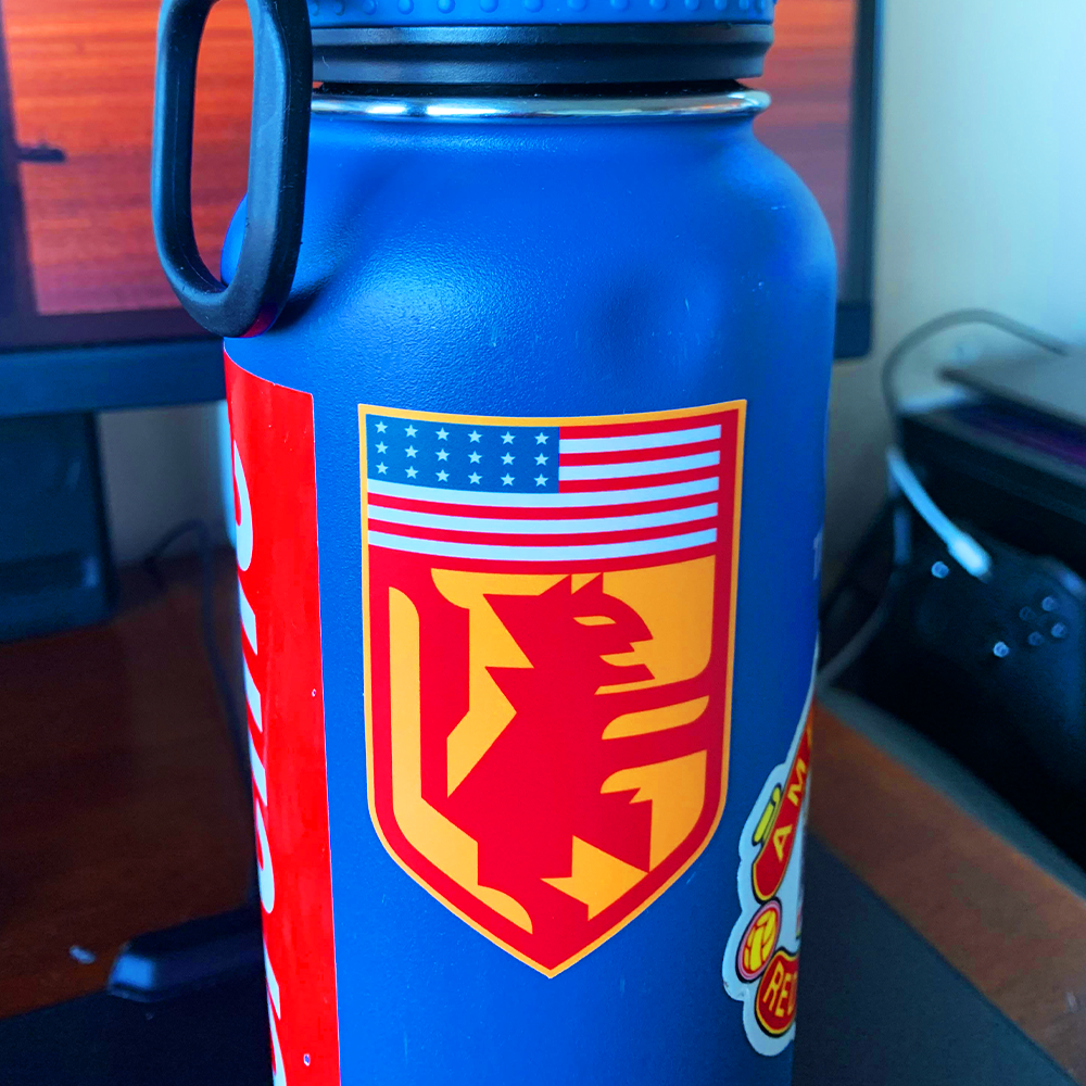 American Red Devils Die Cut Logo Sticker